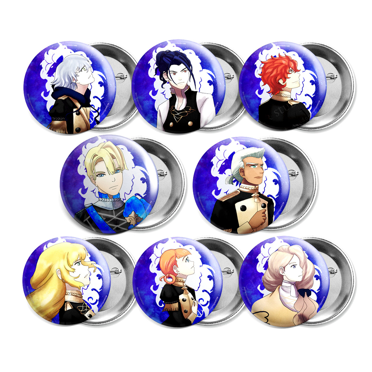 Pin Back Button Sets – Esclair Studios