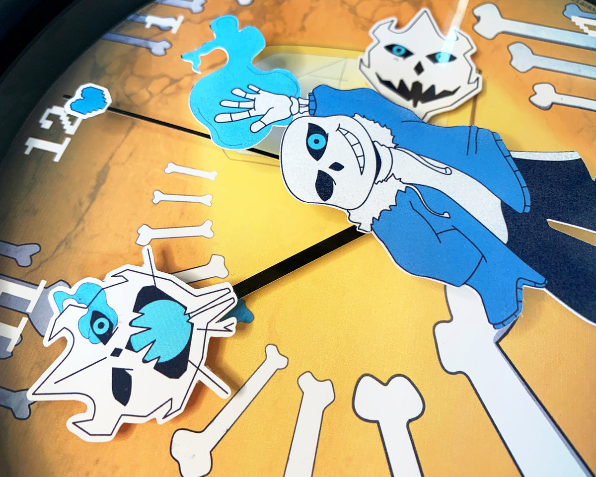 Undertale - Sans - Wall Clock – Esclair Studios